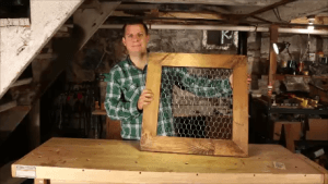 How to make a rustic wire frame - Jeff's DIY Projects