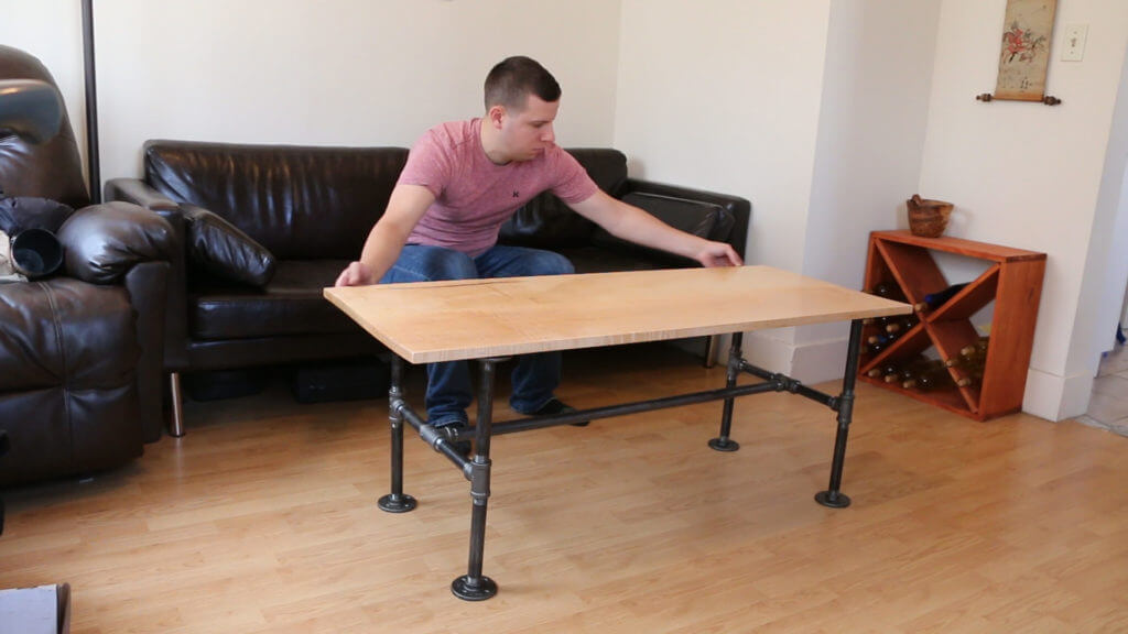 How to build a modern pipe leg coffee table - Jeff's DIY Projects